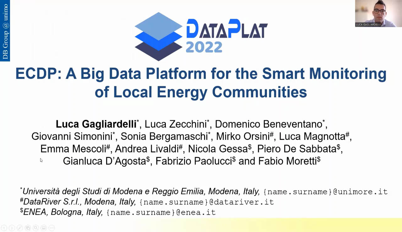 ECDP @ DataPlat 2022 | Luca Gagliardelli